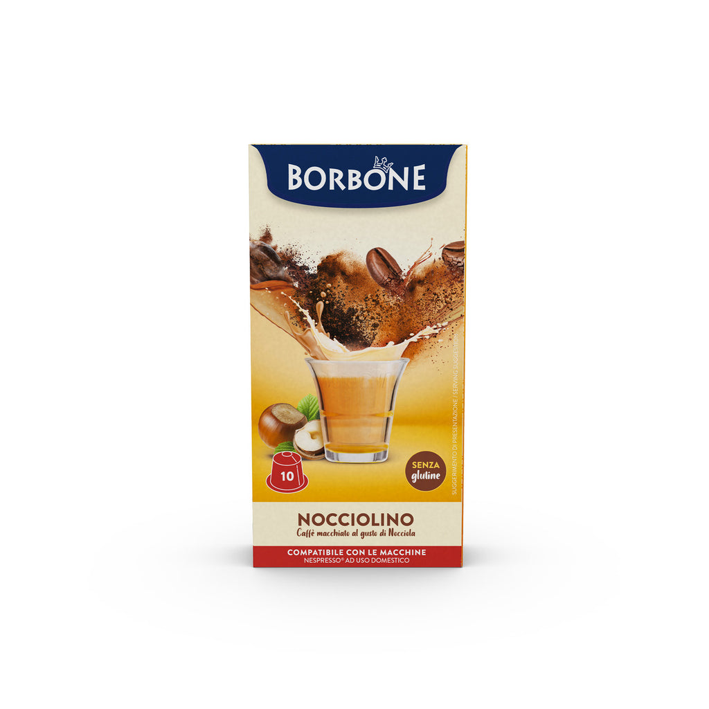 CAFFE BORBONE NOCCIOLINO COFFEE - NESPRESSO®* MACHINE COMPATIBLE CAPSU ...
